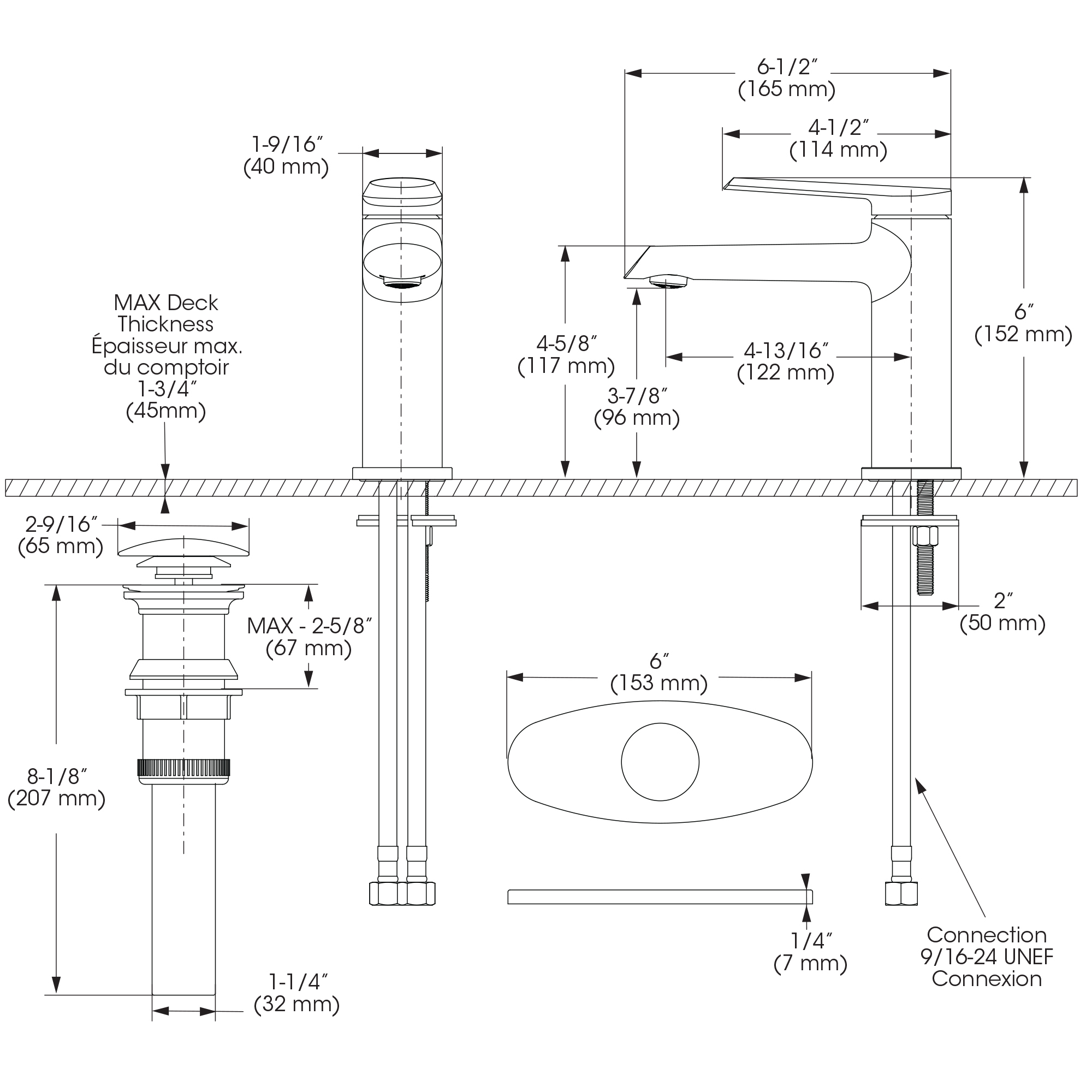Lavatory Sink Faucet with Volume Control | Belanger