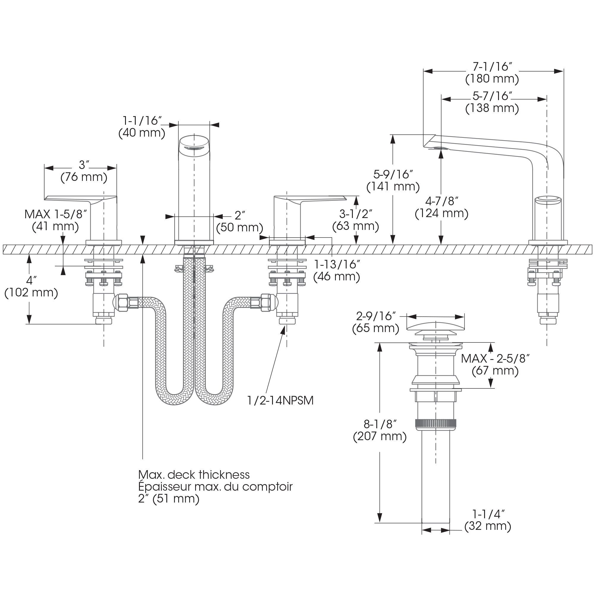 Lavatory Sink Faucet with Volume Control | Belanger