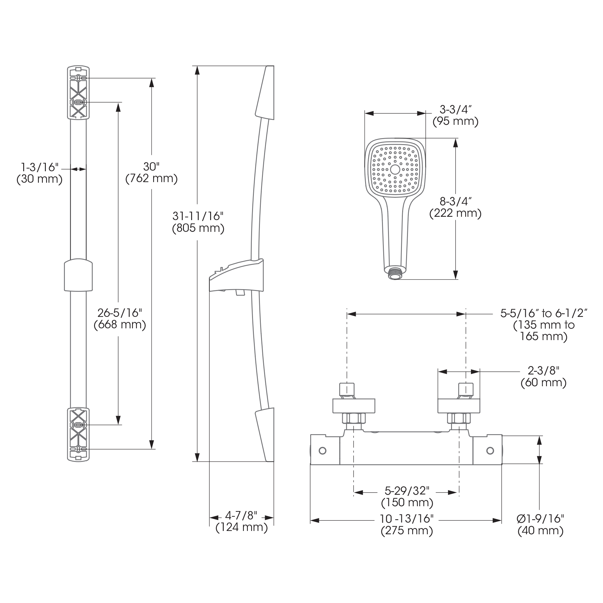 Kit: Shower Faucet – Complete model with Thermostatic… | Belanger